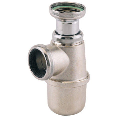 Valentin – Siphon évier réglable D40 en laiton chromé – Sortie 40 mm ...