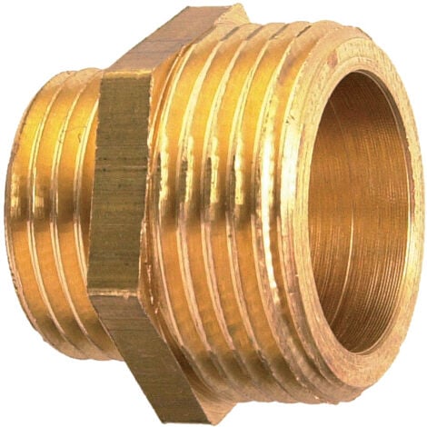 Mamelon réduit double mâle 26/34X20/27 laiton - GARIS - D05004B