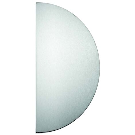 Plaque demi lune percée fraisée 300x150mm inox 304 épaisseur 0,8mm ...