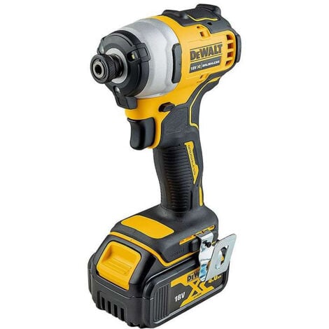 Pack de 2 outils 18V (DCD709/DCF809) + 2 batteries 4Ah + chargeur en coffret DT70708 T-STAK ...