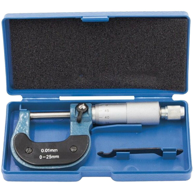 Coffret micrometre 0 à 25 mm palmer de precision au 1/100 ème