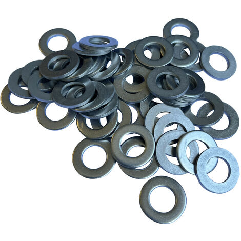 50 rondelles 10 mm plates en inox a4 aisi 316