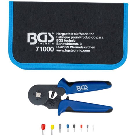 Pince a sertir cosses embouts conducteurs 0.25 a 10 mm et cosses de 0,5 a 10 mm