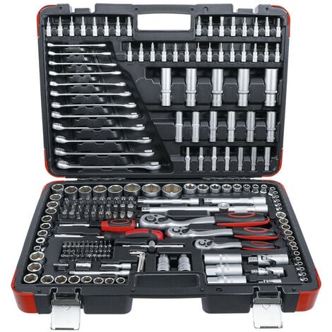 Coffret de 216 outils douilles et embouts 1/4-3/8-1/2 bgs diy