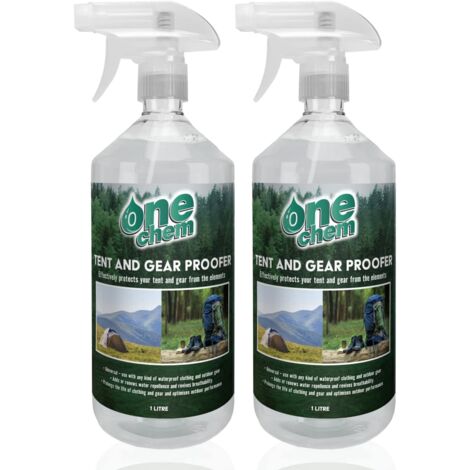 One Chem - Tent and Gear Waterproofer 2 x 1 Litre Spray - Multi-pack