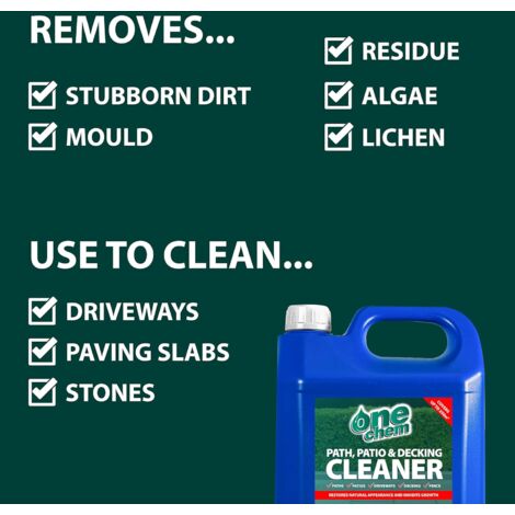 One Chem - 5L Heavy Duty Patio Cleaner - Path Cleaner Concentrate