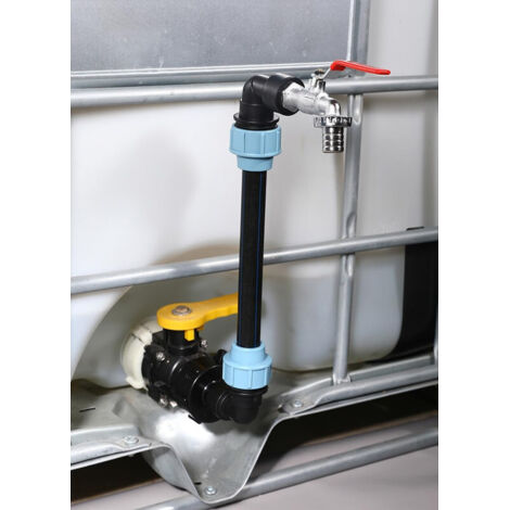 Robinet de réservoir d'eau 1000L, connecteur de réservoir d'eau IBC ...