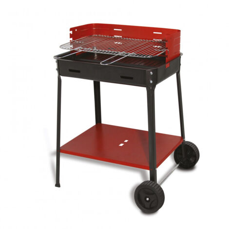 Barbecue a carbonella con ruote cm 45x35x80h - Modello Flavia