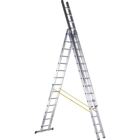 Zarges Skymaster DX 3 x 14 Rung D Rung 3 Part Combination Ladder