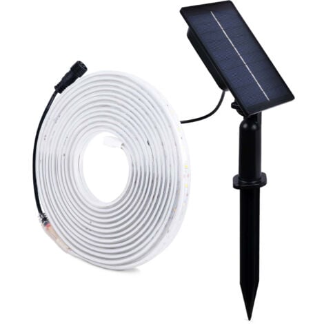 Striscia LED solare 18W con telecomando - 12mm - 5 metri - 2700K