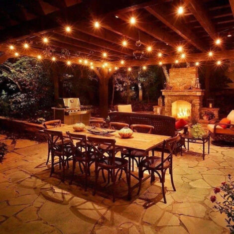 Lotto Catena luminosa 11,5 metri + 10 lampadine LED E27