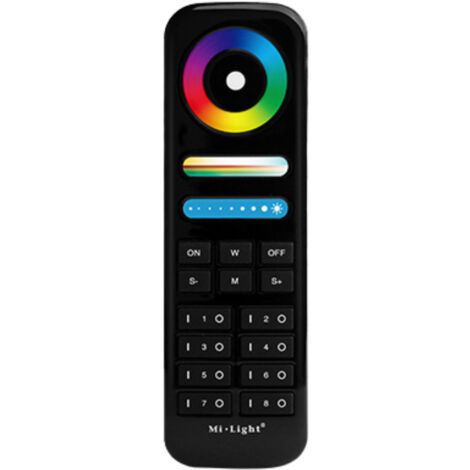 Telecomando LED RGB + CCT - 8 zone - NERO - FUT089B - MiLight