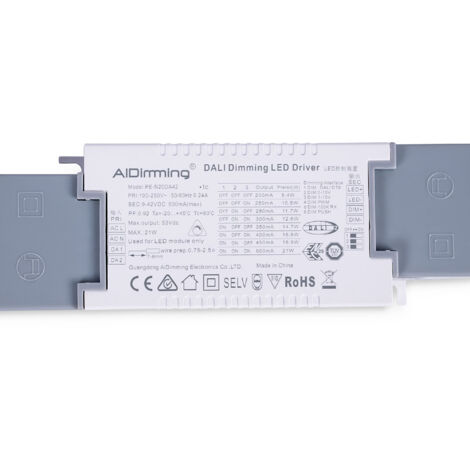 Driver dimmerabile DALI + 1/0-10V + PUSH - 9-42V DC