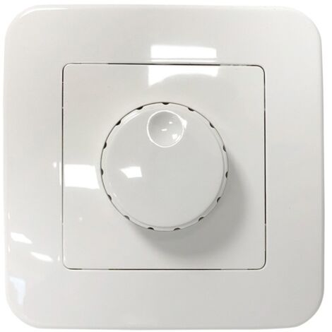 Dimmer rotativo da 200W 230V per montaggio a incasso e cornice di