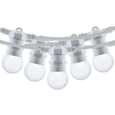 Lotto Catena luminosa per esterni 10 metri + 10 lampadine LED