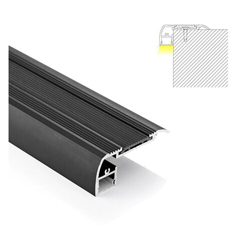 Profilo a strisce LED per scale - 65X27,5 mm - Con diffusore - 2