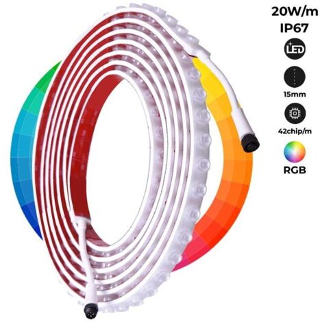 Wall washer LED flessibile RGB 24V DC - 5 metri - IP67