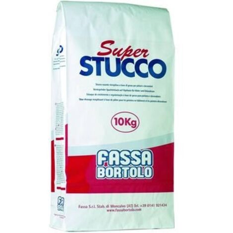 Stucco Bianco in Polvere Fassa Bortolo SUPER STUCCO per lisciatura sacco da 5 kg