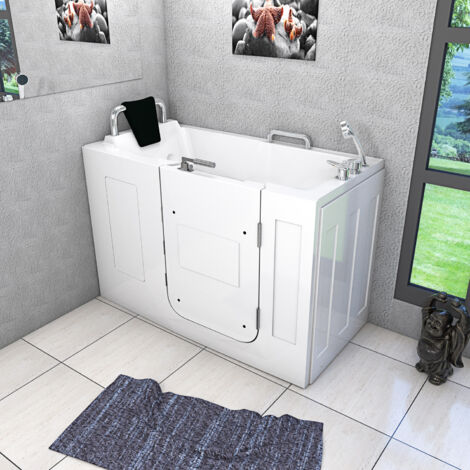Senioren Sitzbadewanne Sitzwanne Badewanne mit Tür Pool S07-A-R 140cm