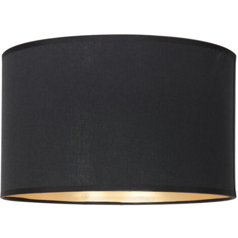 Mexlite - pantalla de lámpara - Shade - negro - lino - Ø 40cm