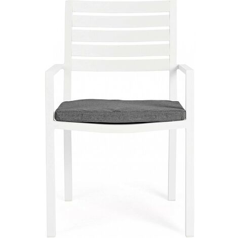 KLULK Poltrona In Alluminio Bianco,Con Braccioli In Alluminio, Dotata ...