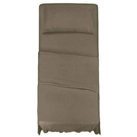 KLULK Set Lenzuola Completo Letto Singolo Tortora, Lenzuolo Sotto Con ...