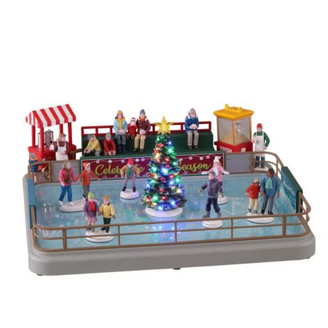 Lemax Outdoor Skating Rink 14871 villaggio di natale