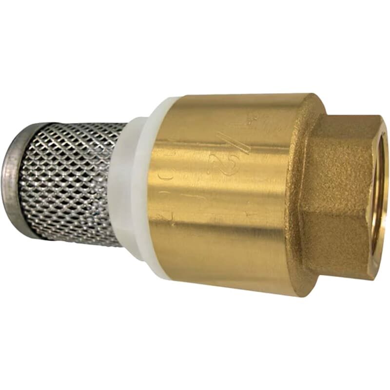 Oase Fußventil Messing federbelastet G1