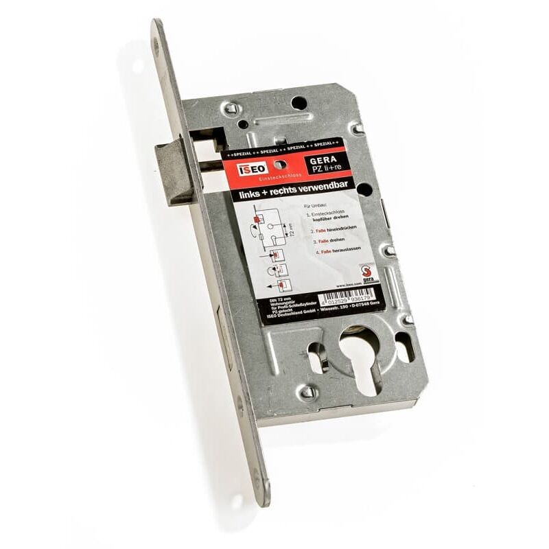 ISEO Gera PZ Einsteckschloss Wohnungstür BB links + rechts verwendbar