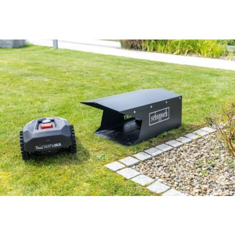 Scheppach Garage für Rasenmähroboter RoboHome Sonnen- & Regenschutz Carport
