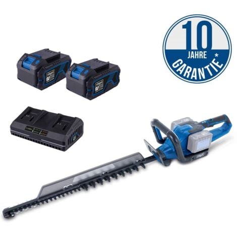 Scheppach Akku Heckenschere BC-HT720-X 20V-IXES 2x4,0Ah Akku + Doppelladegerät