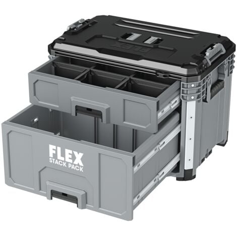 Flex Transportkoffer Schubladen Box STACK PACK TKL SP 2DB