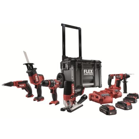 Flex 12 V Akku Set Stack Pack PD 2G DW 37 JSP 12 RS 16 FHE 1-16 12-EC, 4 Akkus