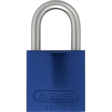 Abus Vorhangschloss Aluminium 72LL/40 blau vs. 1 Schlüssel