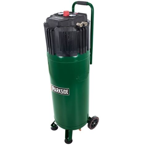 Parkside Kompressor PVKO50B2 Set + Spiralschlauch Manometer + Zubehör ...