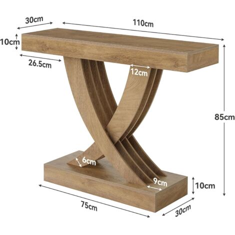 Tribesigns Table console étroite 110 x 30 x 85 cm Table basse avec ...