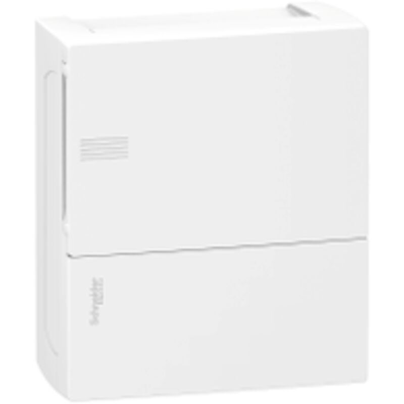 Coffret en saillie Mini Pragma - 8 modules - 1 rangée - Portillon opaque