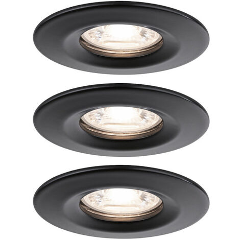 Lot de 3 spots encastrés fixes Nova Mini avec LED COIN Paulmann - 3x4W ...