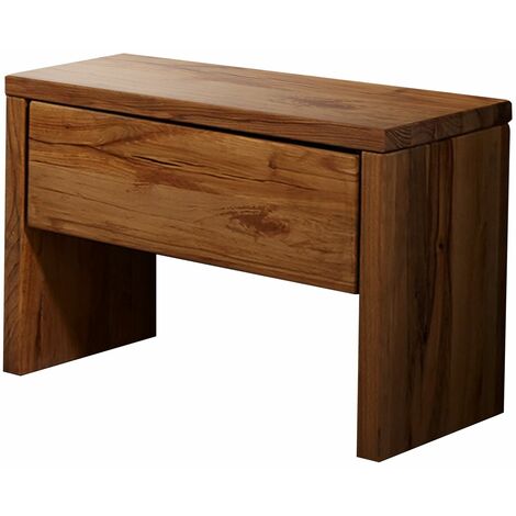 Table de nuit 50x34,5 Chêne sauvage huilé Bois naturel KRAKAU 210