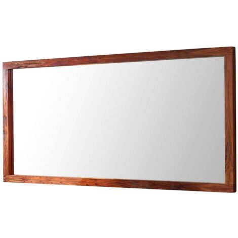 Miroir horizontal 160x80cm - Bois de Sheesham/Palissandre laqué ...