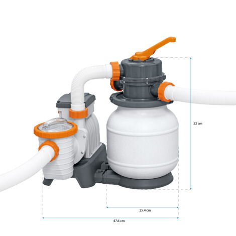 Bestway Filtro a Sabbia Flowclear 5.678l/h 58497 con Dispenser ChemConnect