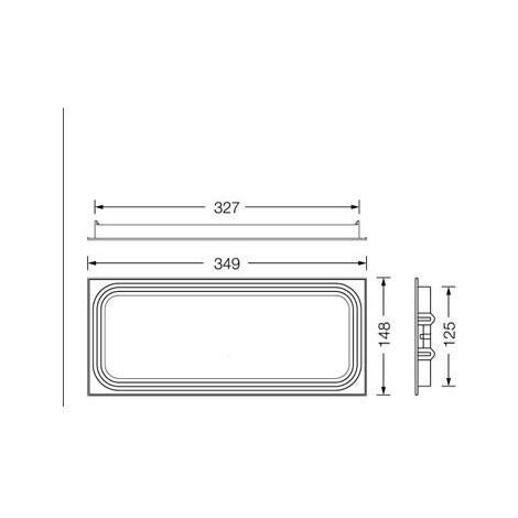 Marco Empotrable Emergencia Led Normalux Dunna D-MEL