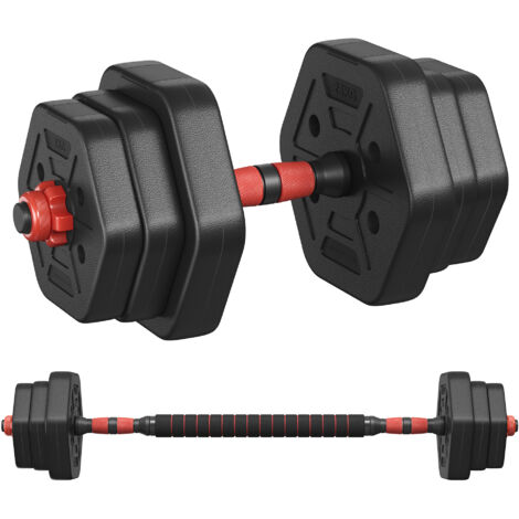 Set d’Haltères, Haltères avec Barre de Connexion, Hexagonales, pour l ...