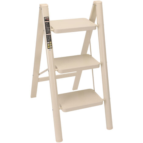 Escabeau, Échelle Pliante 3 Marches, Léger, Facile À Ranger, Escabeau ...