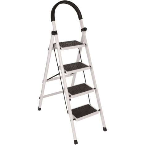Escabeau, Échelle Pliante 4 Marches, Escabeau Portable , Étagère de ...