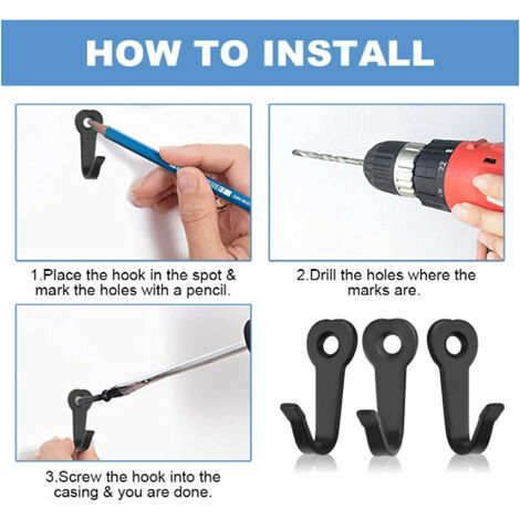 NORCKS Crochet de Manteau Crochets Muraux Crochets à Chapeau rétro ...