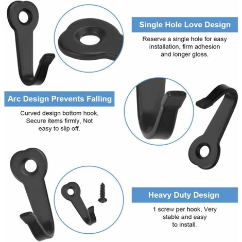 NORCKS Crochet de Manteau Crochets Muraux Crochets à Chapeau rétro ...