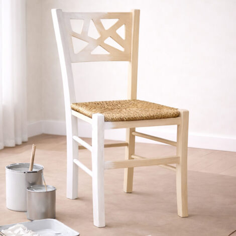 Peindre Chaise Bois Et Paille