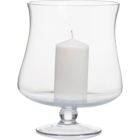 Photophore en verre soufflé bouche transparent design chic minimaliste ...