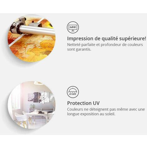 Cadre deco Berlin architecture orange 120x80 cm salon contemporain ...